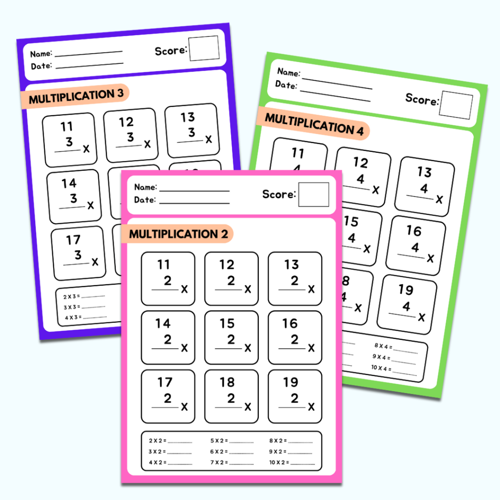 Download PDF of Multiplication Workbook for Grades 3 and 4 of ...