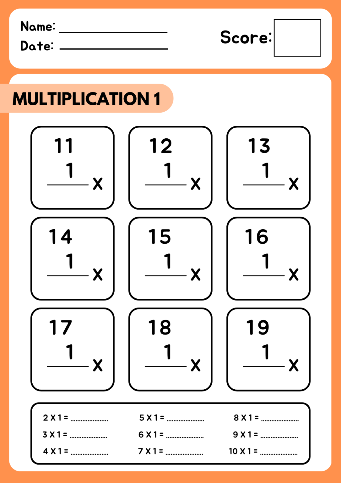 Download PDF of Multiplication Workbook for Grades 3 and 4 of ...